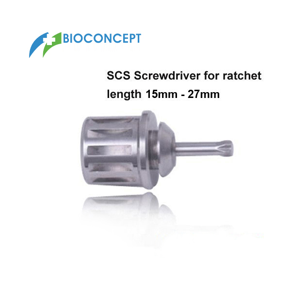 SCS Screwdriver for ratchet, length 15mm - 27mm | Bioconcept New Zealand