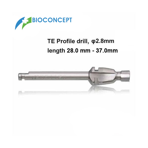 TE Profile drill, Ф 2.8mm, Regular Neck, length 28mm - 37mm ...